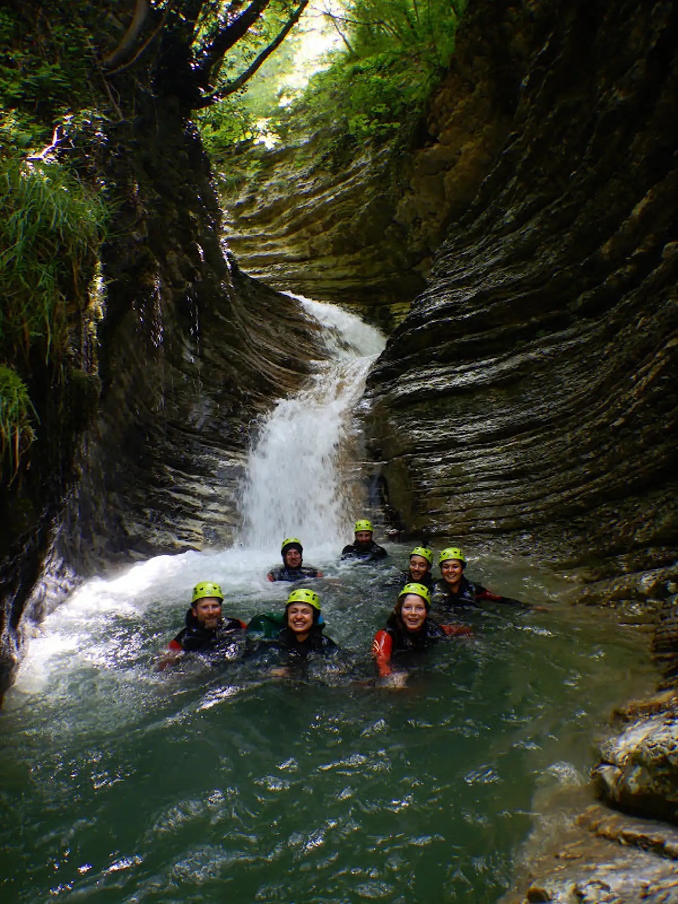 Canyoning Family al Fosso del Mulino, Sassorotto | Italy4kids
